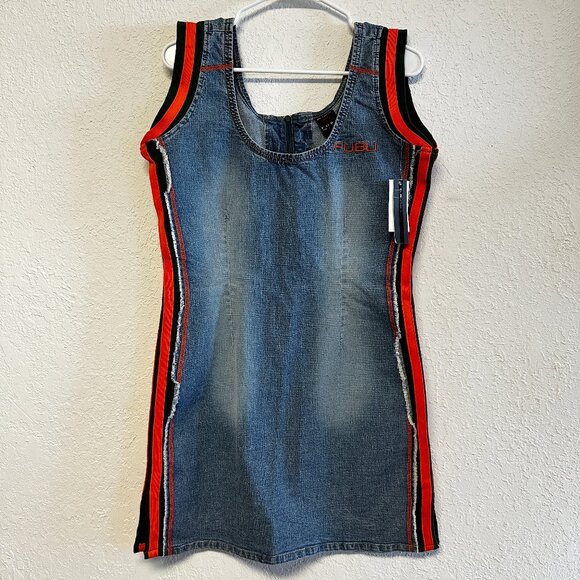 FUBU | Dresses | Fubu Denim Vintage Dress 200s Women Size 112 | Poshmark